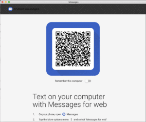 How to fix Messages For Web, QR code not scanning?